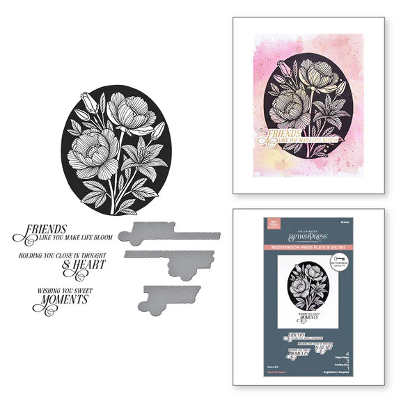Sweet Moments layered stencil and betterpress plate for BSP by Spellbi ...