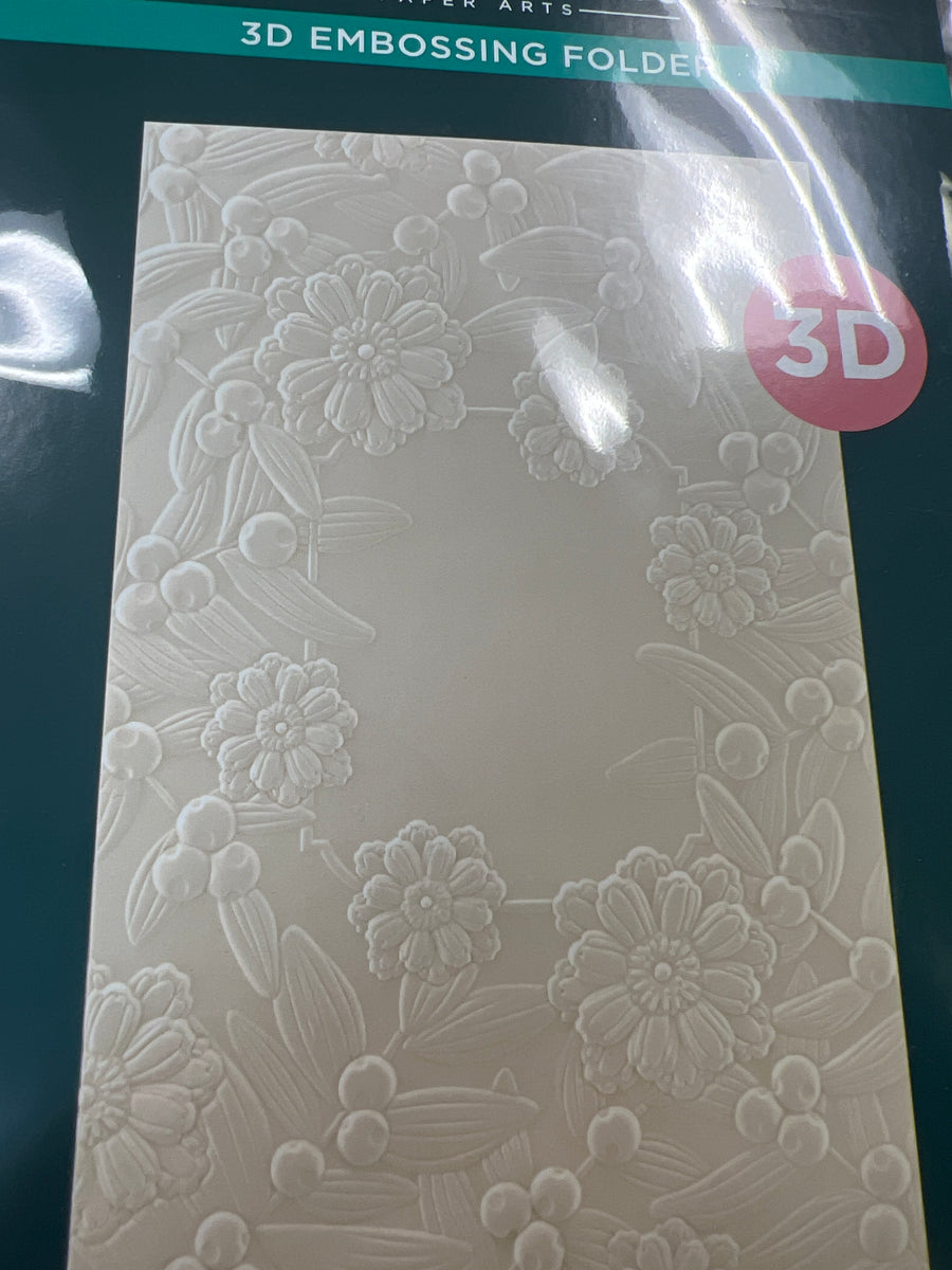 Notched corner florals 3d embossing folder by spellbinders – WINNECONNE ...