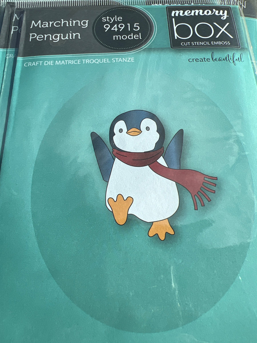 Marching penguin die by memory box – WINNECONNE CRAFTS