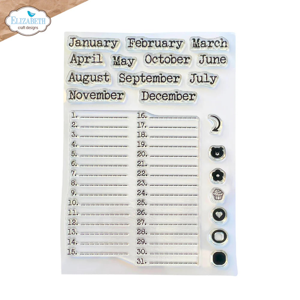 Dates to remember stamp set by Elizabeth Craft Designs – WINNECONNE CRAFTS